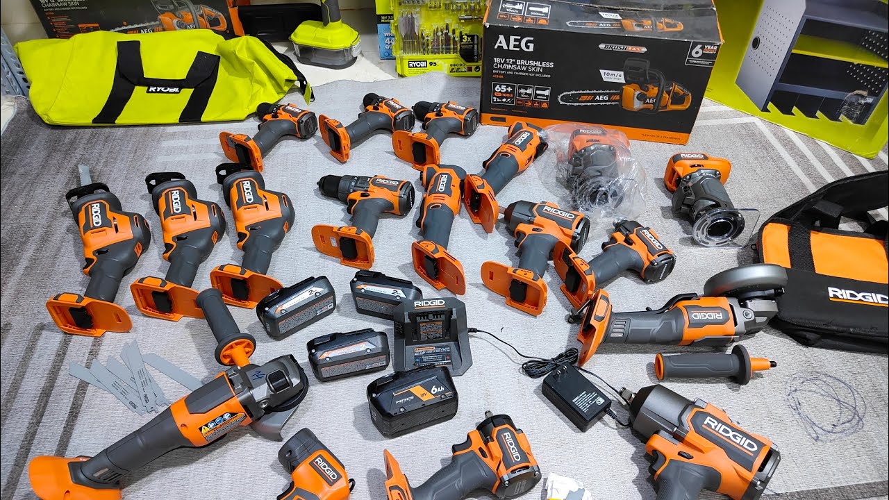 #Sale đồ pin AEG vs RIDGID 18V ( liên hệ em 0898.688.560 Zalo ) - YouTube