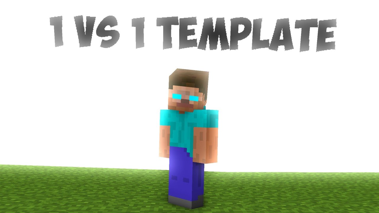 1 vs 1 template - minecraft animation - YouTube