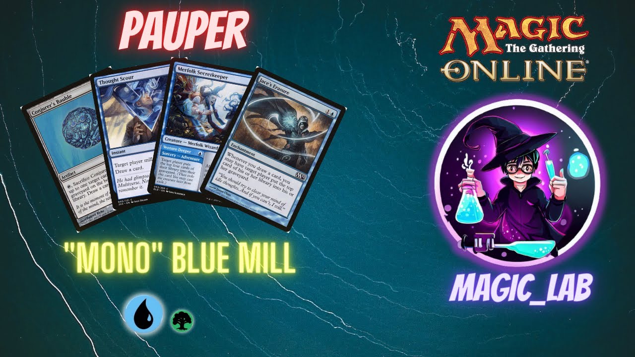 "Mono Blue" Mill I MOL (MTG ONLINE) I Pauper I Deck Tech I Game Play ...