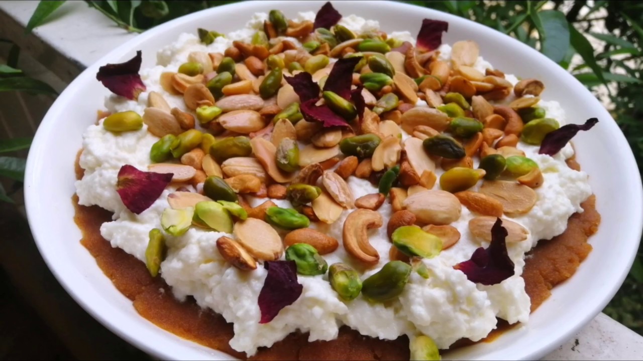 #رمضان#حلويات#مدلوقة مدلوقة حلى سهل التحضير وأكلة Lebanese Madluka so ...