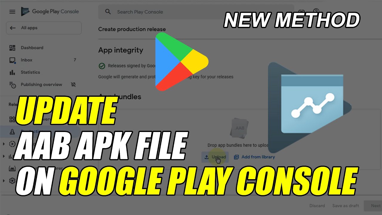 How To Update AAB APK File On Google play Console New Method English ...