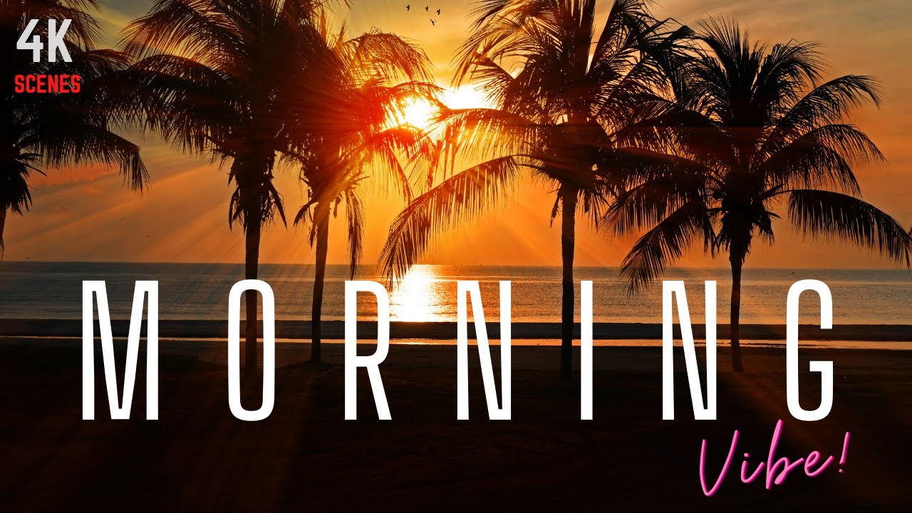Morning Positive Vibe with Beautiful Sceneries. Energetical Ambience to ...