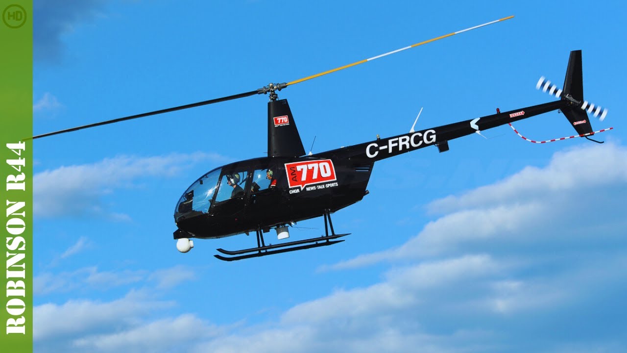 Robinson R44 - helicopter - HD - YouTube