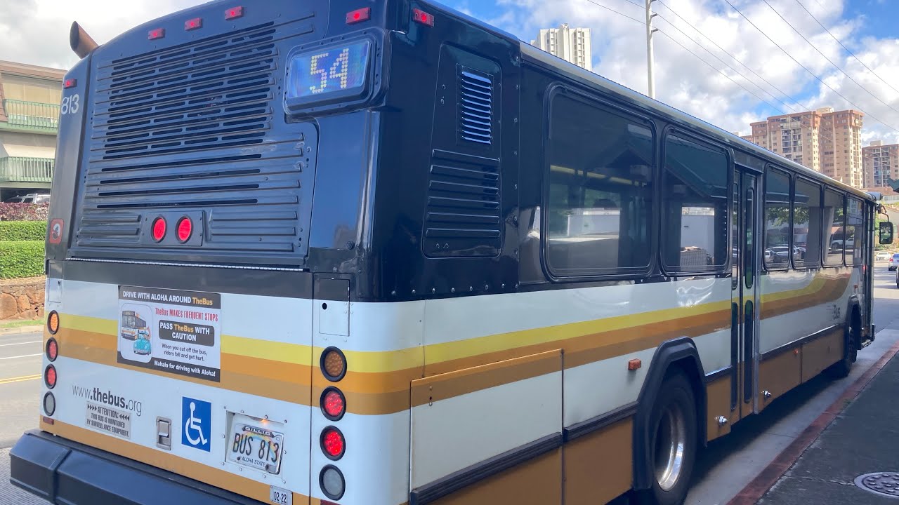 TheBus Route 54 Alapai Transit Center via Red Hill, Bus 813 - YouTube