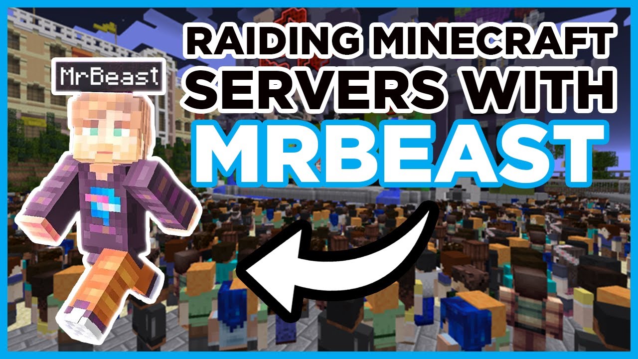Joined a MrBeast Minecraft Event (Raiding Servers) - YouTube