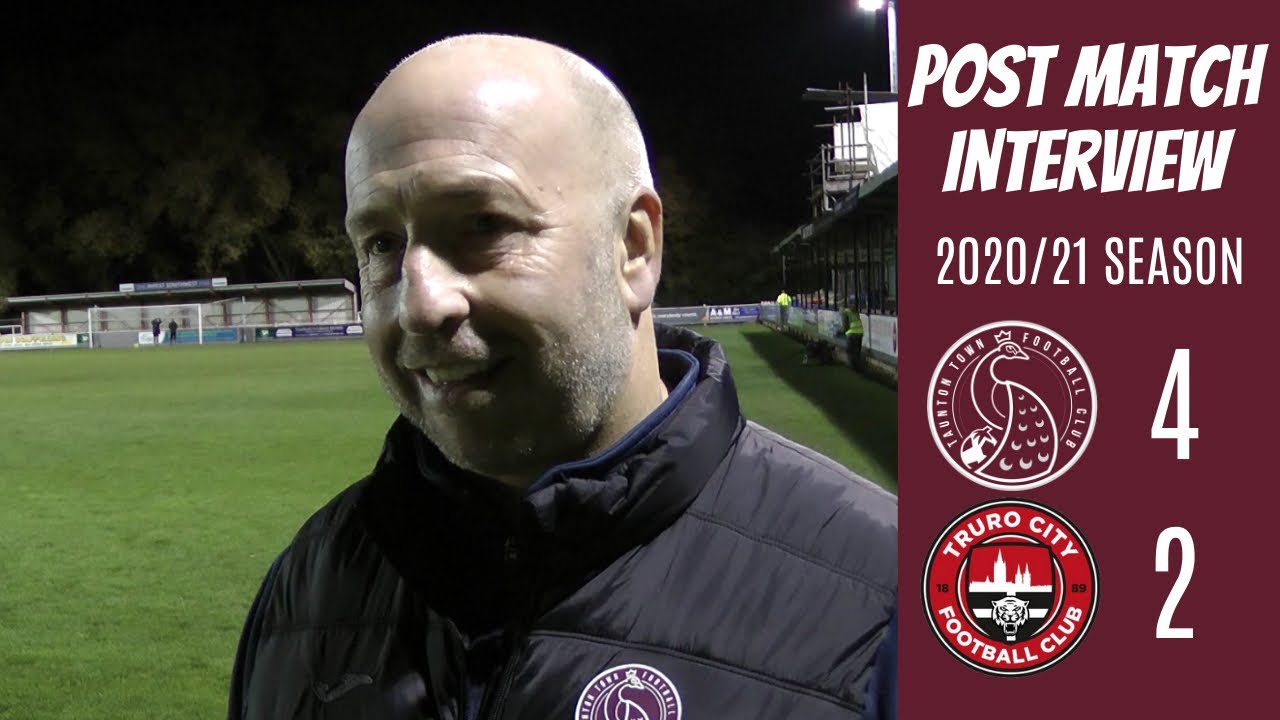 ROB DRAY POST MATCH INTERVIEW | TAUNTON TOWN 4-2 TRURO CITY - YouTube