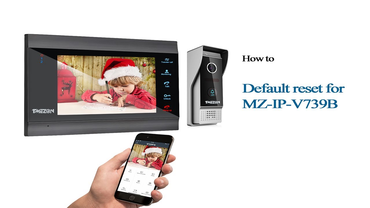 How to default reset for Security Intercom Video Door Phone MZ-IP-V739B ...