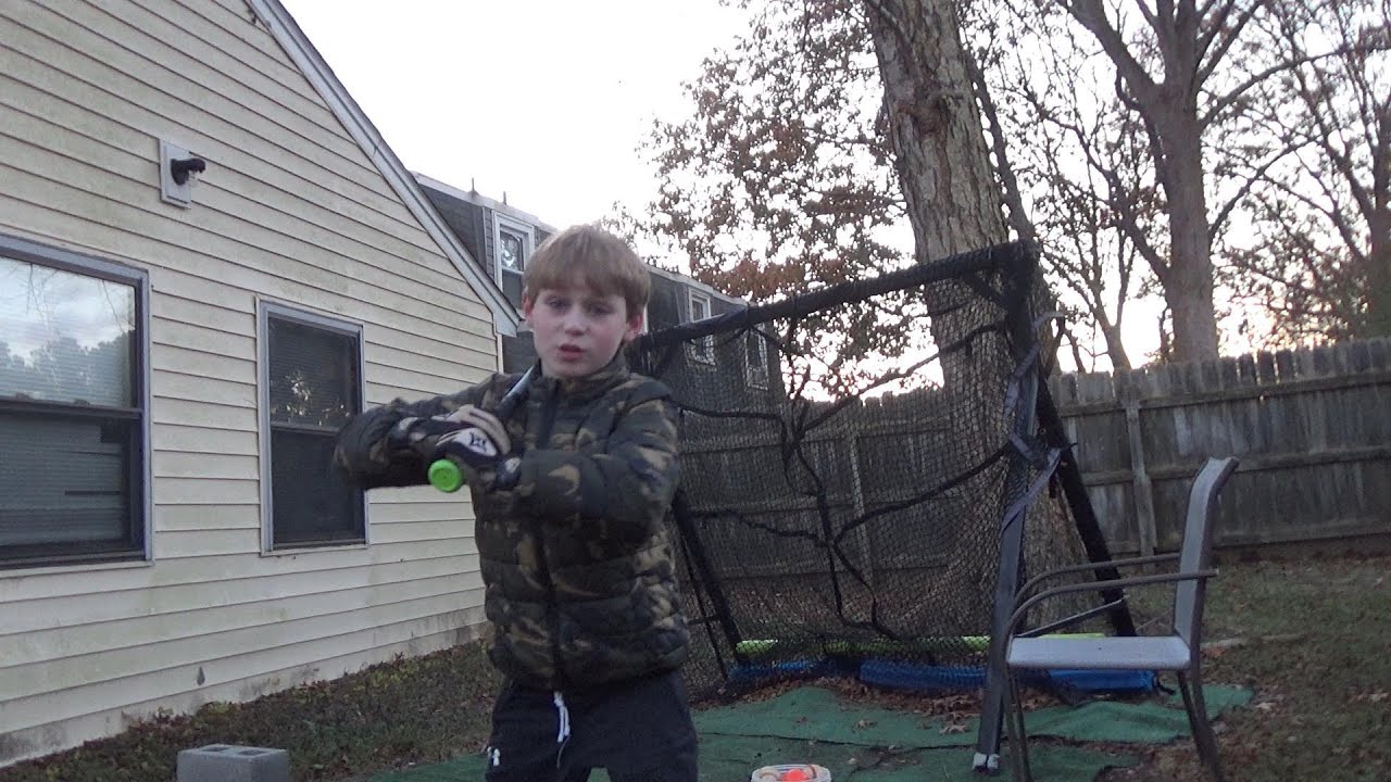 Mark Moore Baseball 7 y/o Player Workout 11/28/2023 Batting Hitting ...