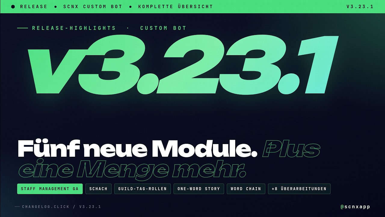 Custom Bot v3.23.1: fünf Module, eine Menge Updates - YouTube