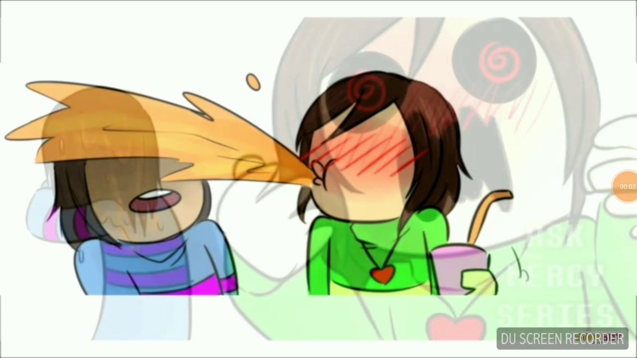 Frisk and chara reaction) Ask mercy series part 4 - YouTube