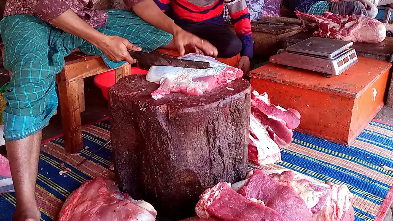 Most Incredible Fresh Beef Market | Amazing Youngest Butcher Cutting ...