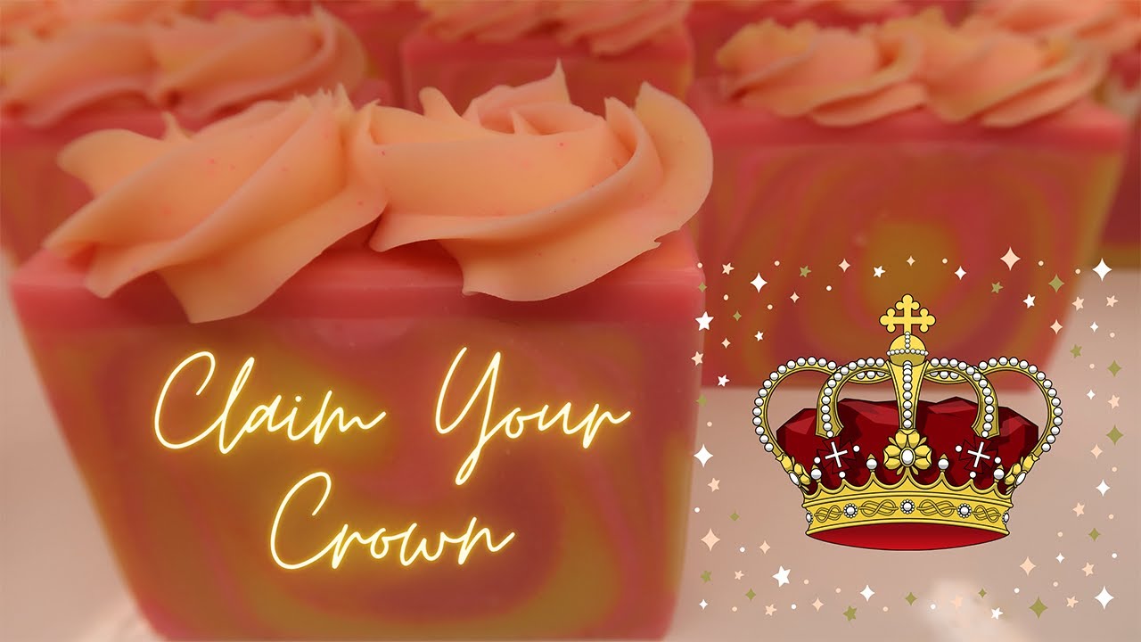 The Making Of "Claim Your Crown" Cold Process Soap - YouTube