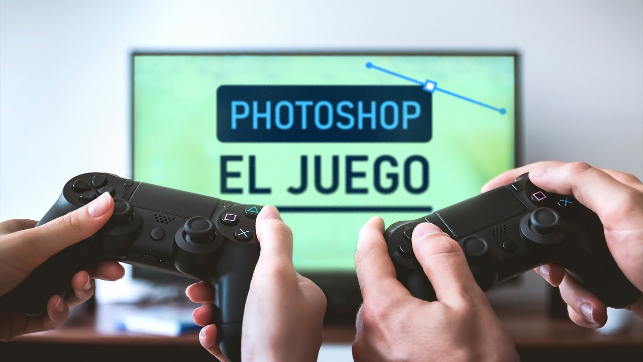 JUEGO DE PHOTOSHOP ️ Aprender a usar la Pluma - YouTube