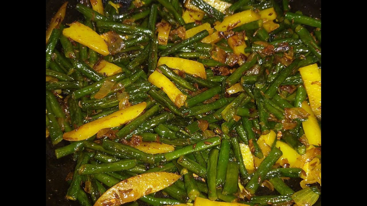 ଝୁଡୁଙ୍ଗ ଆଳୁ ଭଜା|Barbati bhaji |Long beans stir fry|long beans fryrecipe ...