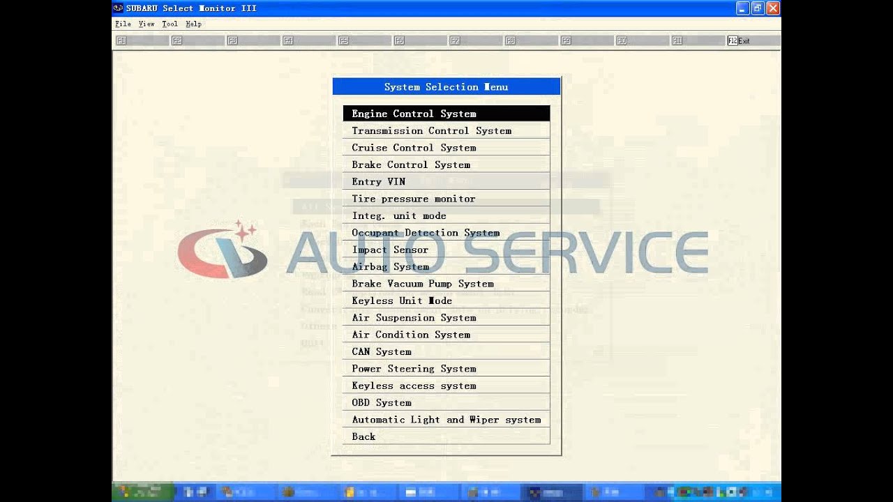 Allscanner SUBARU SSM3 diagnostic tool - YouTube