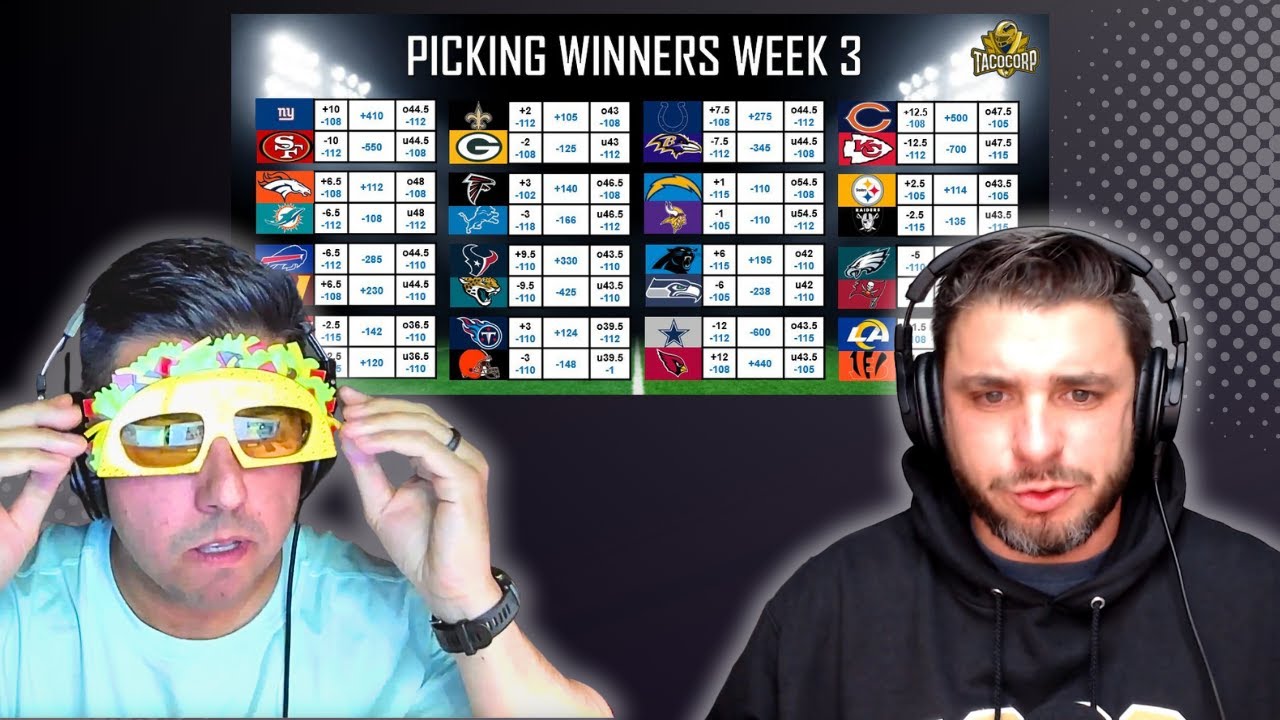 Picks & Predictions For NFL 2023 Week 3 | Pickin' Winners | Sports ...