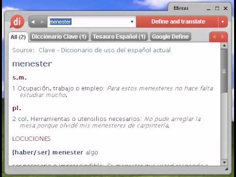 Definición de menester - YouTube