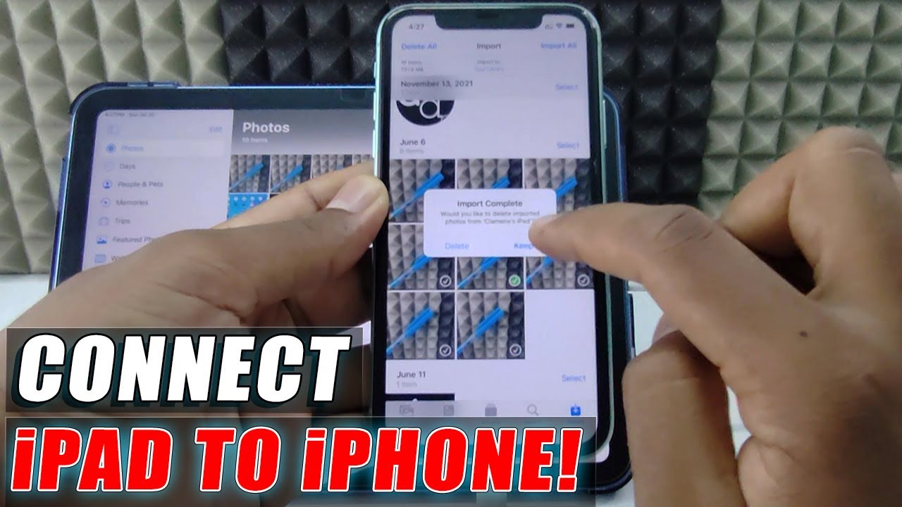 how to connect ipad to iphone? - YouTube