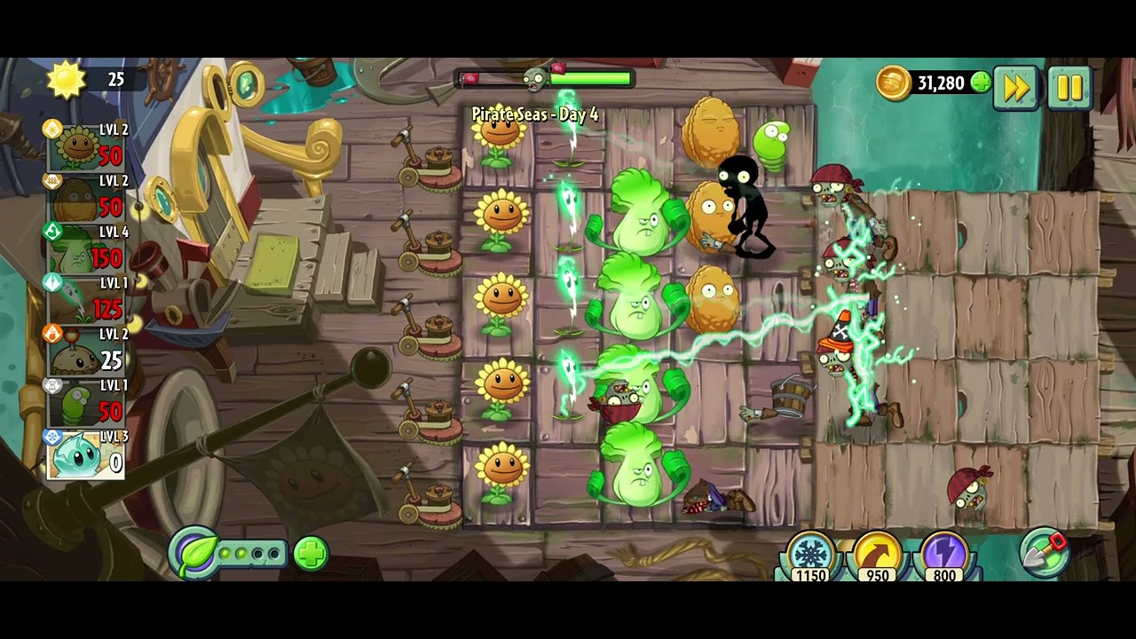 PVZ 2 Pirate Seas Day 4 - YouTube