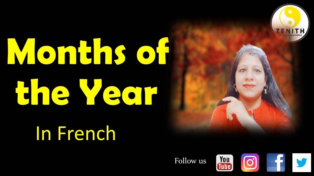 Learn French - Month of the Year in French | Months in French | Months ...