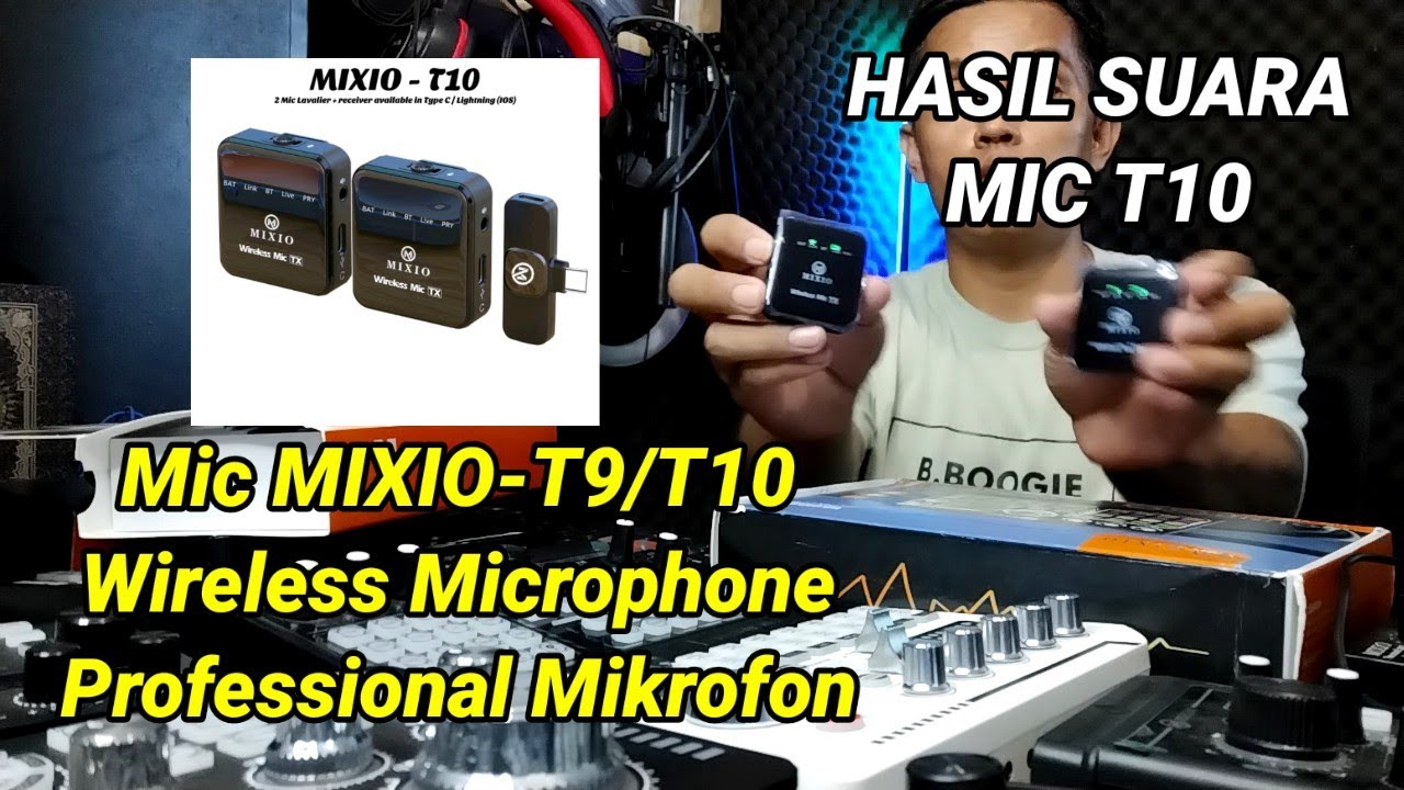 Suara Mic MIXIO-T9/T10 Wireless Microphone Professional Mikrofon - YouTube