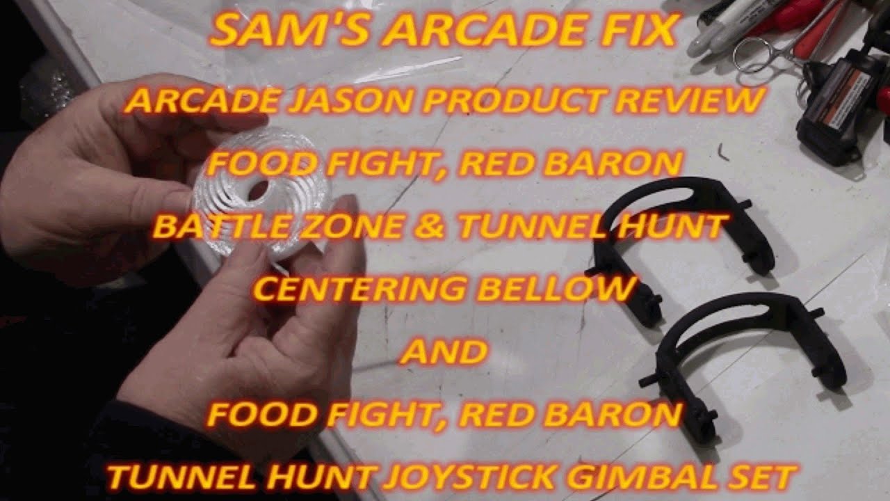 SAM'S ARCADE FIX ARCADE JASON RED BARON JOYSTICK REPRO PARTS - YouTube