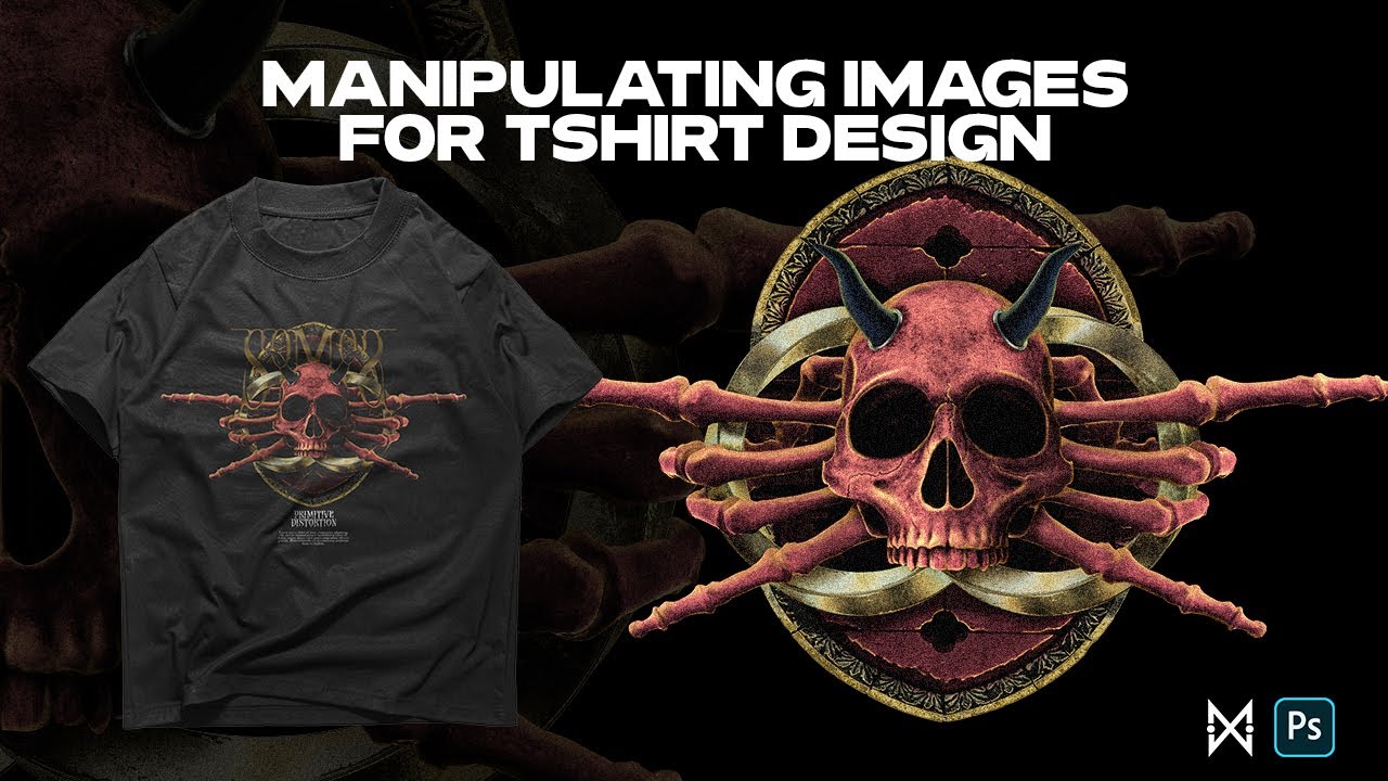Manipulating Images For Shirt Design | Photoshop Tutorial - YouTube