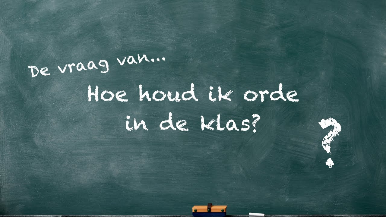Hoe houd je orde in de klas? - YouTube