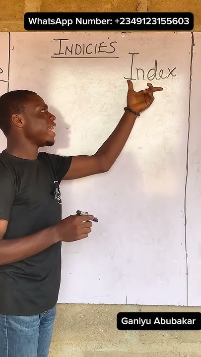 INTRODUCTION TO INDICES | WELL EXPLAINED - YouTube
