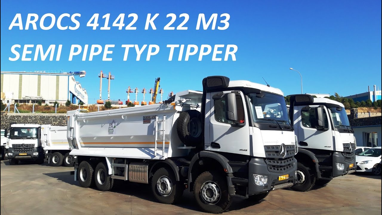 AROCS 4142 K 22 M3 SEMI PIPE TYP TIPPER - YouTube