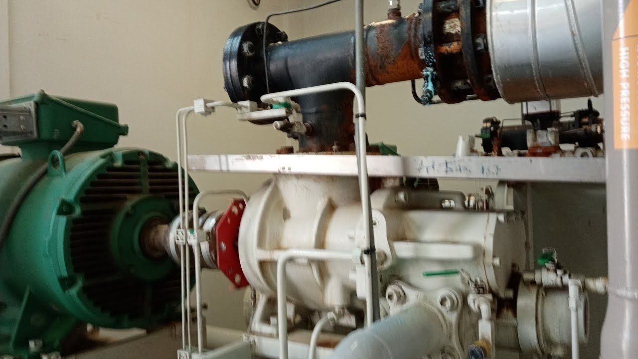 How To Vacuum Remaining Pressure On Screw Type Compressor Tutorial ...