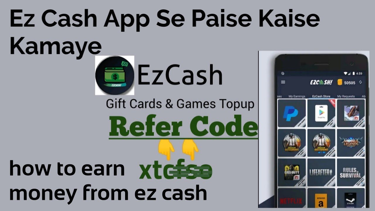ezcash app se paise kaise kamaye | ez cash referral code 2022 | kode referral ezcash | ez cash ...