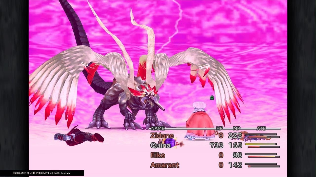 FINAL FANTASY IX - Quina vs Nova Dragon (No Frog Drop) - YouTube