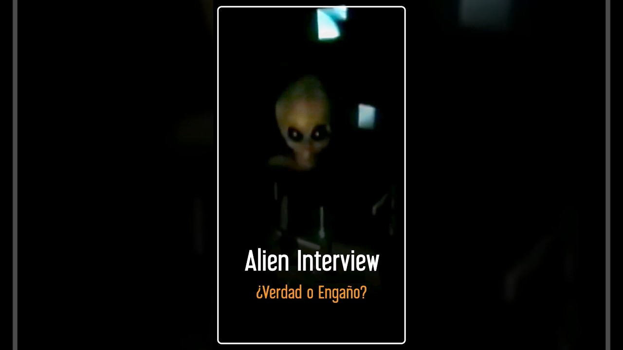 ¿Entrevista a un alienígena? #aliens #misterio #historyfacts # ...