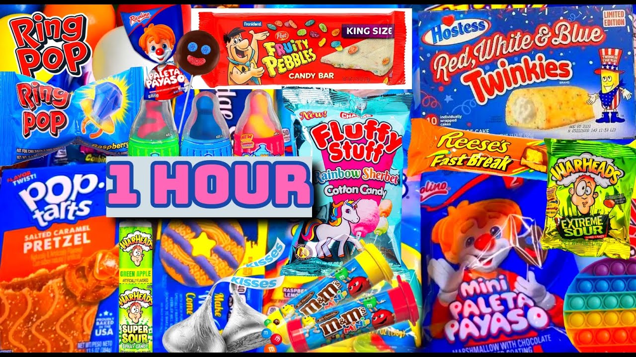 NEW 101 + Candy Snacks Opening (1 HOUR ) Satisfying ASMR | Korean ...