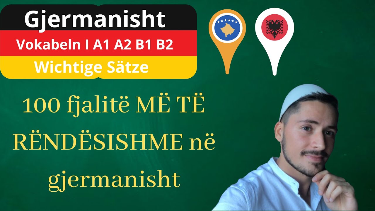 100 fjalitë MË TË RËNDËSISHME në gjermanisht - OGjerman - YouTube
