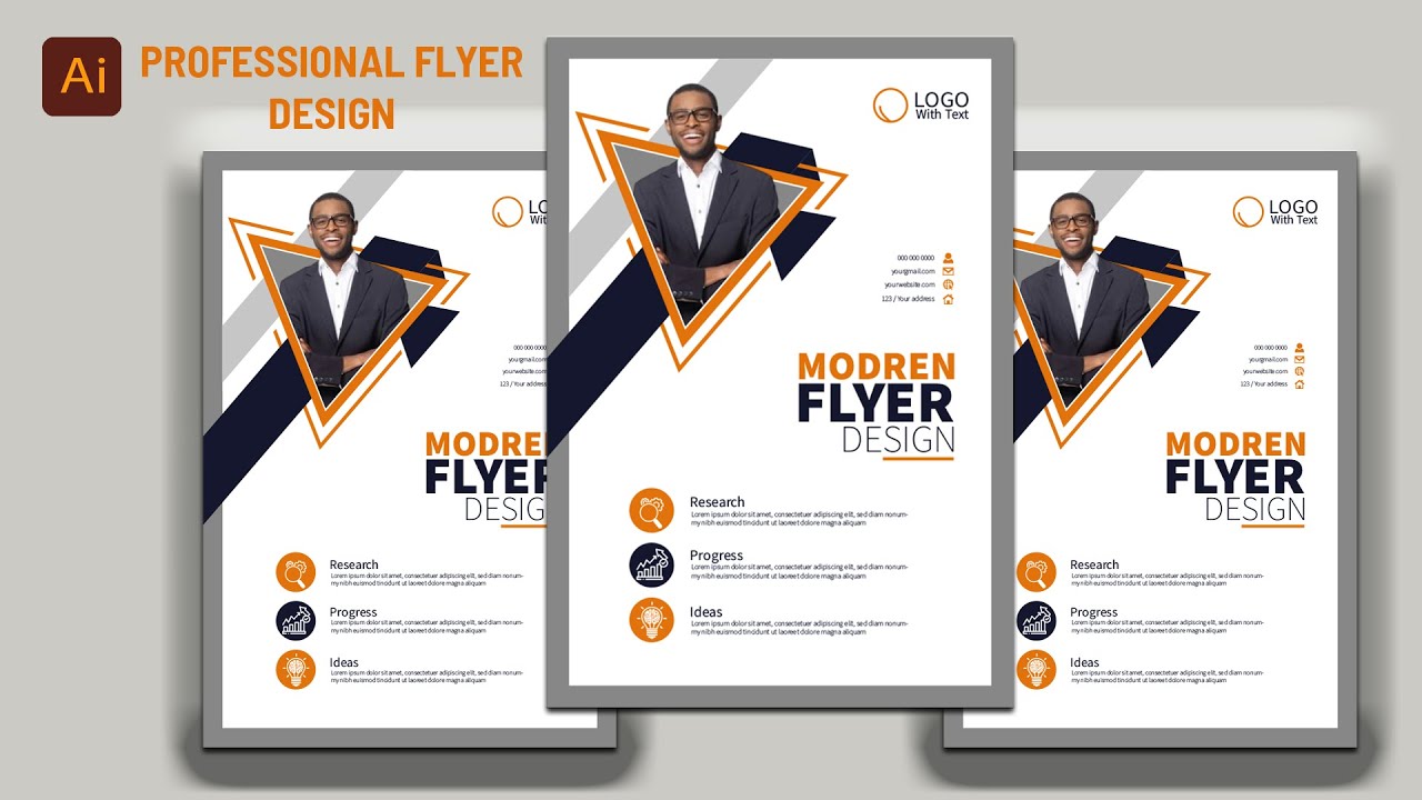 Flyer Design Tutorial | How to Create Corporate Flyer Design Template ...