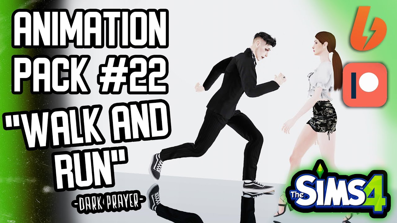 THE SIMS 4 💚ANIMATION PACK #22 "WALK AND RUN" 💚DOWNLOAD - YouTube