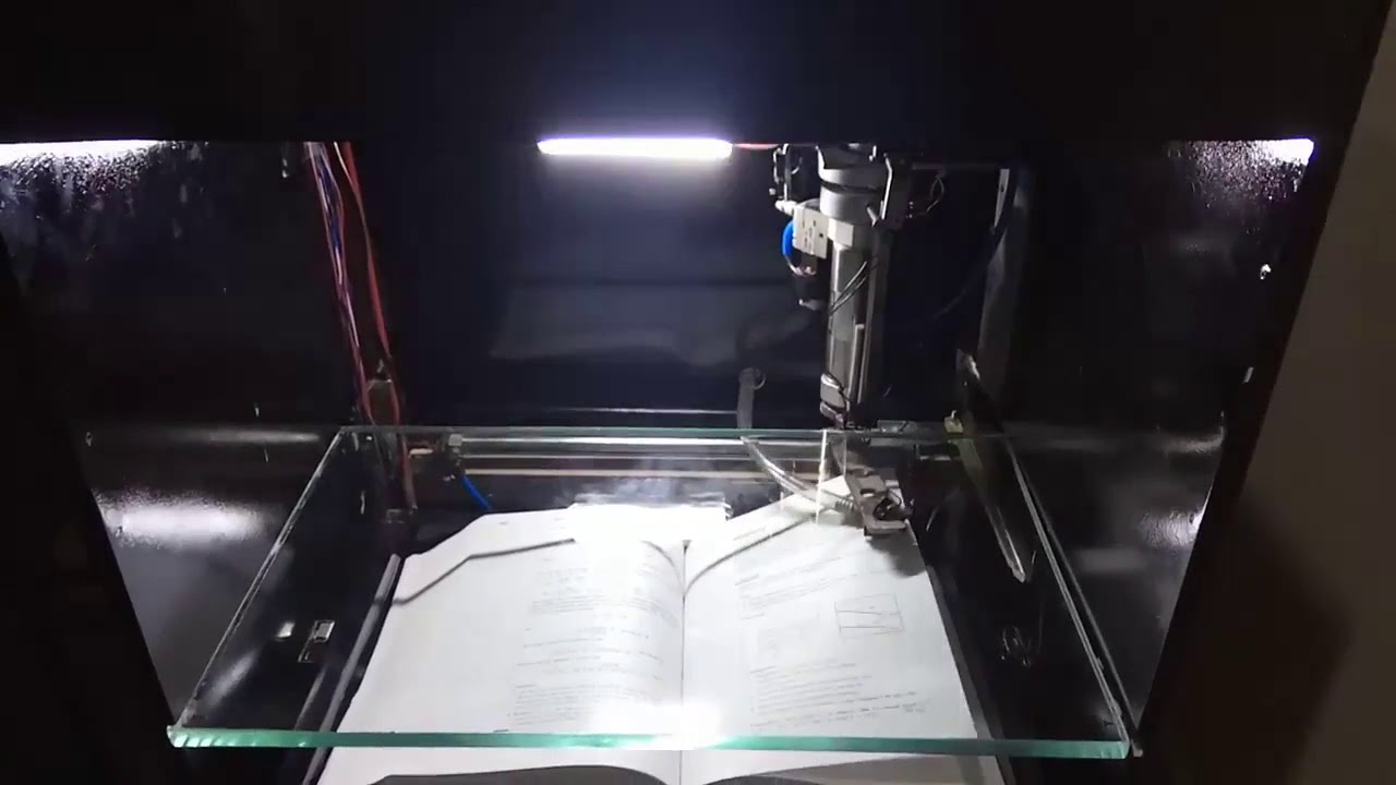 Auto Book Scanning Machine - YouTube
