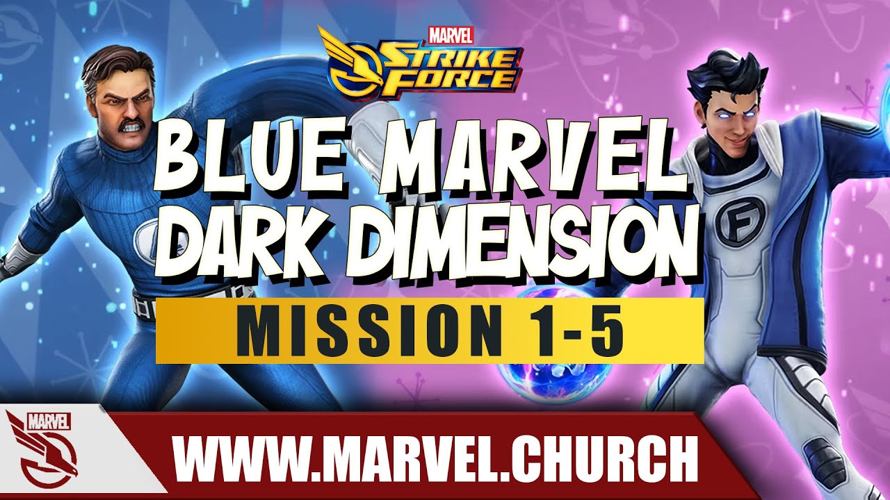 Blue Marvel Dark Dimension: Mission 1-5 | Marvel Strike Force | Marvel ...