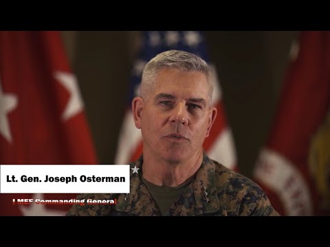 Lt. Gen. Joseph Osterman PSA Addressing I MEF Policy Change - YouTube