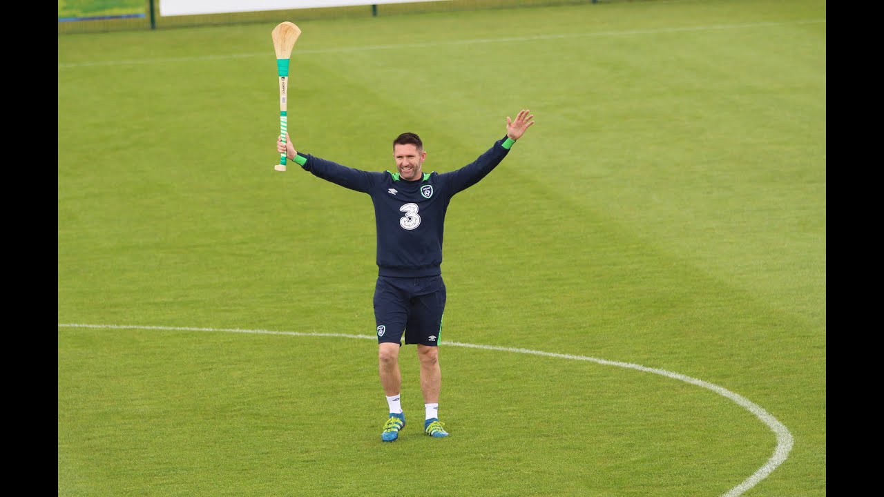 Hurling, skills, and a wonder free kick! - YouTube