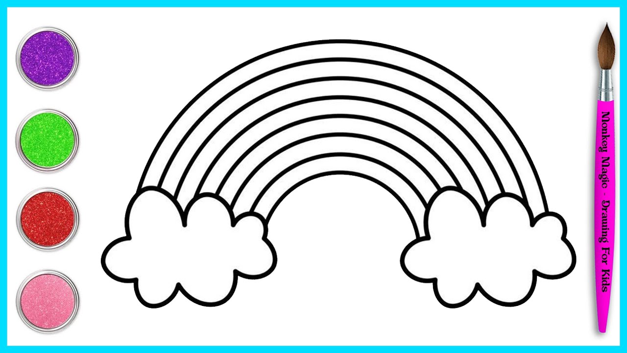 Learn How To Draw RainBow Drawing Coloring and Painting For Kids and ...