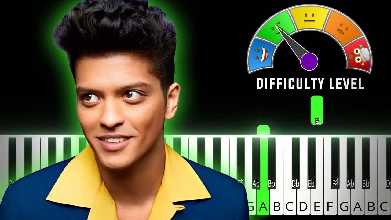 When I Was Your Man Bruno Mars Easy Medium Piano Tutorial Sheet