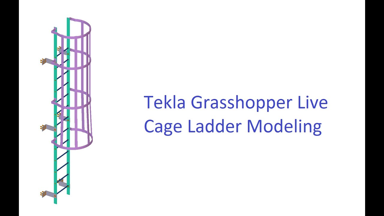 Tekla Grasshopper Cage Ladder - YouTube