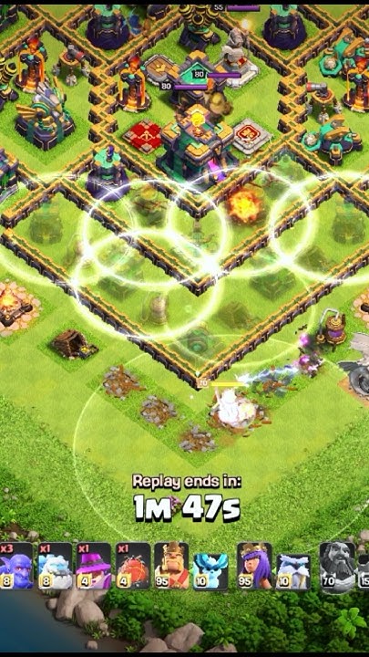 Grand Warden and Queen ability #clashofclans #shots #games #coc #supercell - YouTube