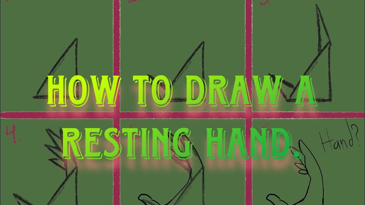 How to draw a resting hand. || draw with me. - YouTube