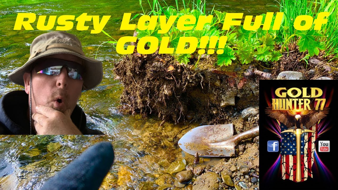 Oxidized Layer full of Gold! Oregon Gold Panning - YouTube