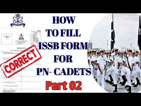 How to fill ISSB form of PN-Cadet #Howtofillissbform #pncdt #pma #ISSB ...
