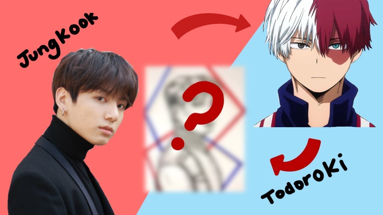 Jungkook as Todoroki illustration - YouTube